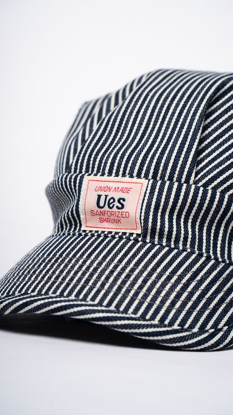 UES Railway Work cap (Denim / Hickory) – Denim Monger & Fine Goods