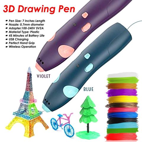 Wireless 3D Pen for 3D Printing, PCL Drawing Pen – STEM Products and ...