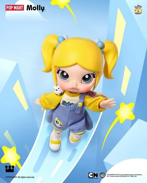 【popmart Molly X 飛天小女警系列可動人偶盲盒款】 Toyzsshop