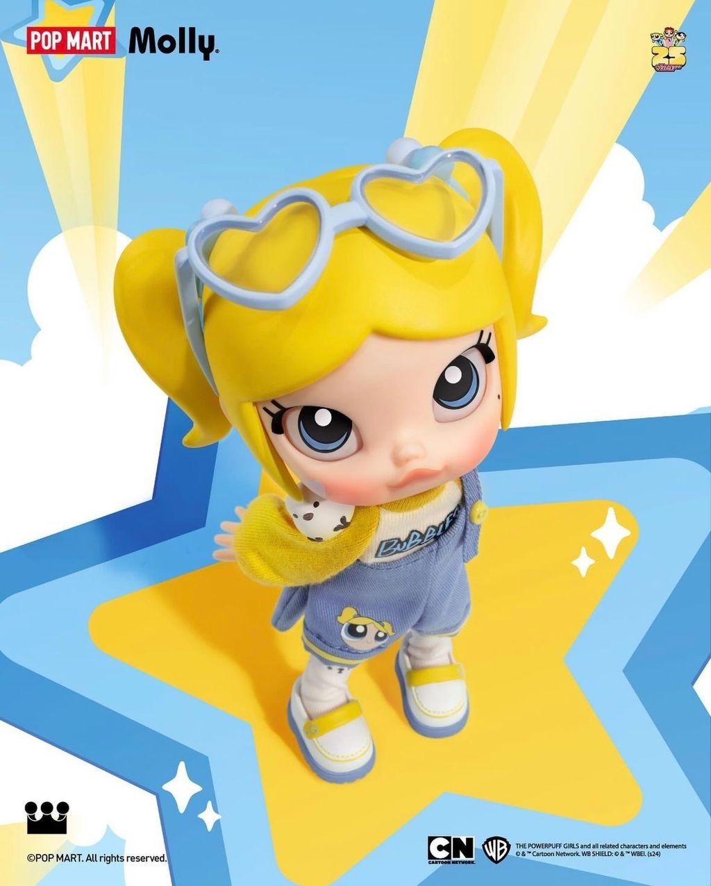 【popmart Molly X 飛天小女警系列可動人偶盲盒款】 Toyzsshop