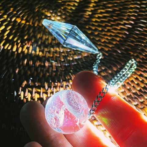 PD029-Pendulum💡喜馬拉雅白水晶手工靈擺💡連結自我神性的靈氣小夥伴 – 春光調頻所