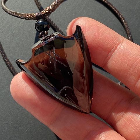 HPT11-淨體煙水晶手工訂製—力量之箭-海底輪力量協調神器 – 春光調頻所