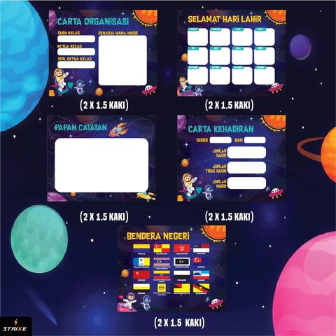 SET KECERIAAN KELAS PaK21 14-IN-1 | ANGKASA SERIES [PREORDER] – Strixe