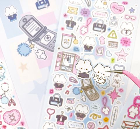 Waka Waka Sticker Sheets Photocard Deco Scrapbook Journal – Runa