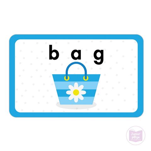 Ready Set Learn Flashcard: Three Letter Words – Junior Page