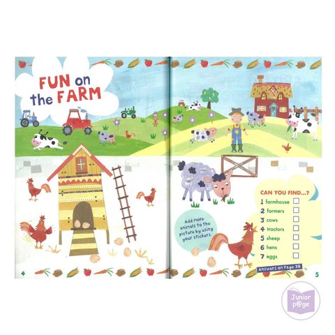 700 Sticker Book Farm Animals – Junior Page