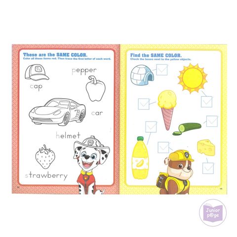 Paw Patrol Same or Different Pre K Workbook – Junior Page