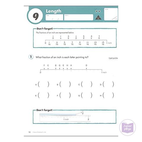 Kumon Grade 3 Geometry & Measurement – Junior Page