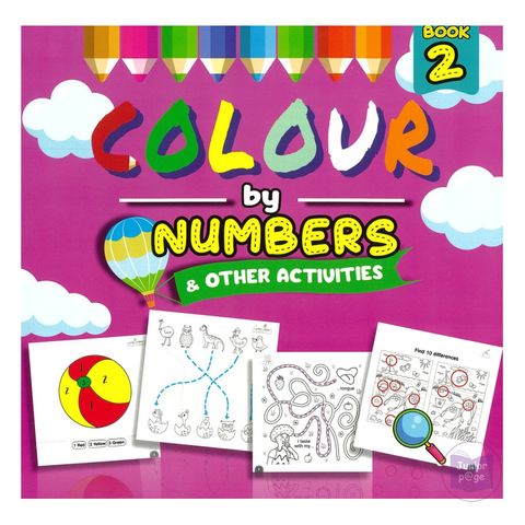 Colour By Numbers & Other Activities Book 1 / Book 2 / Book 3 / Book 4 ...