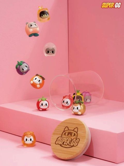 Super GG 達摩水果喵mini 粒粒系列萌粒 – 模盒奇盒玩