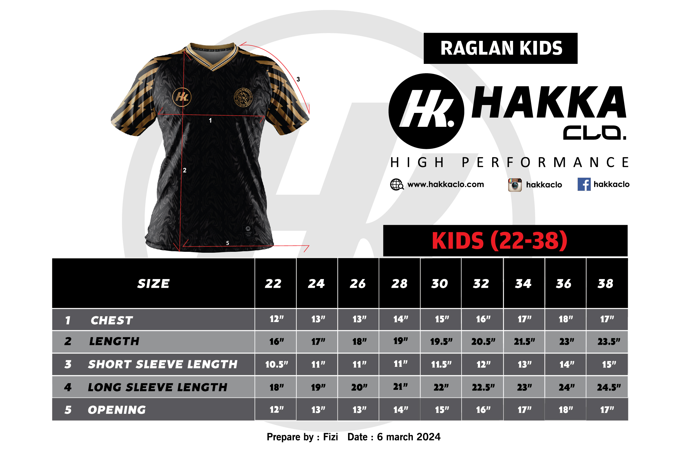 Sizing Chart – Hakka Clo