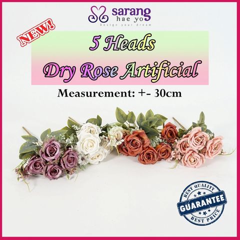 Exclusive Ros Velvet Flower Decoration | Bunga Ros Velvet [FSY05328 ...