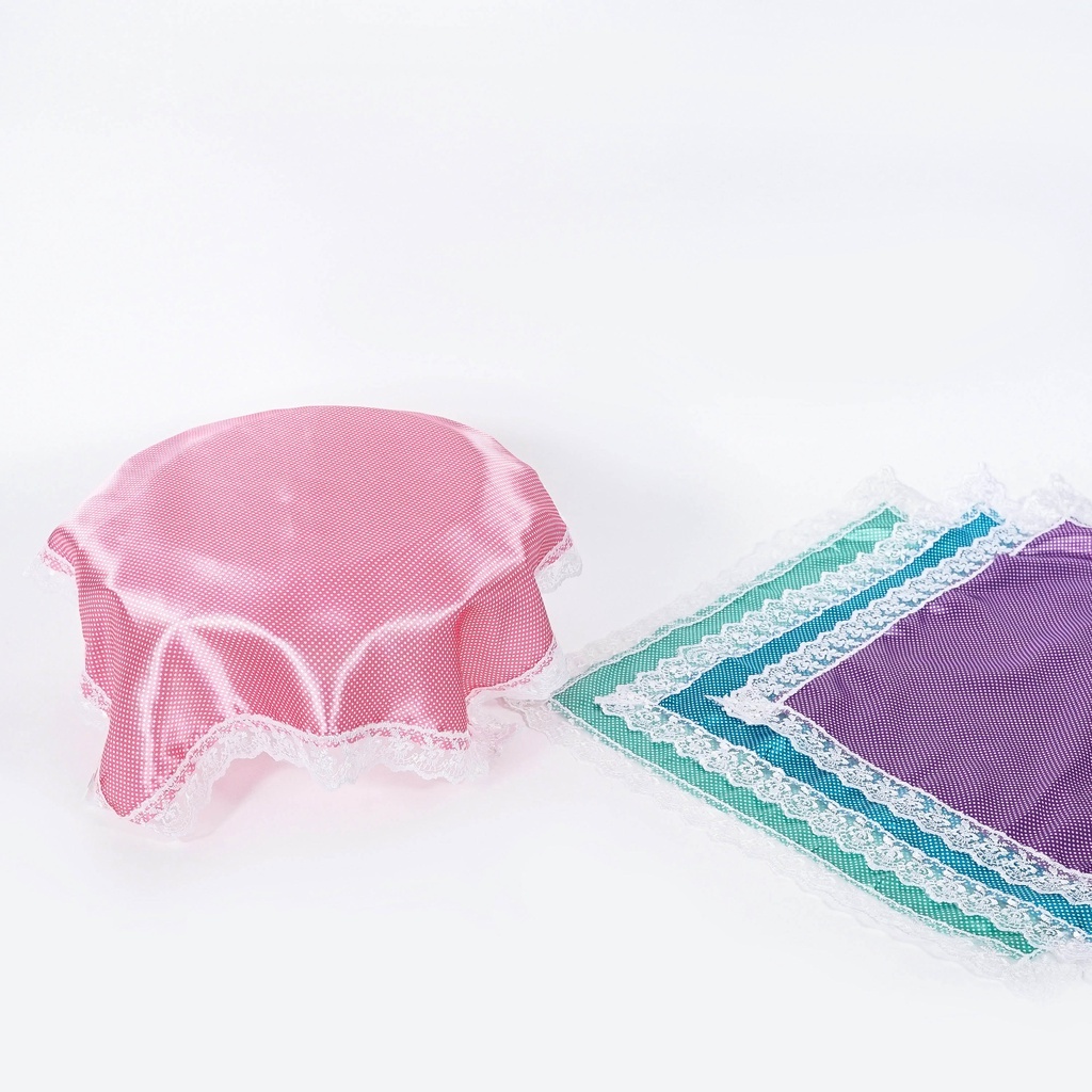 Kain Satin Alas Dulang Hantaran Polkadot Bercorak Kahwin Tunang Nikah ...