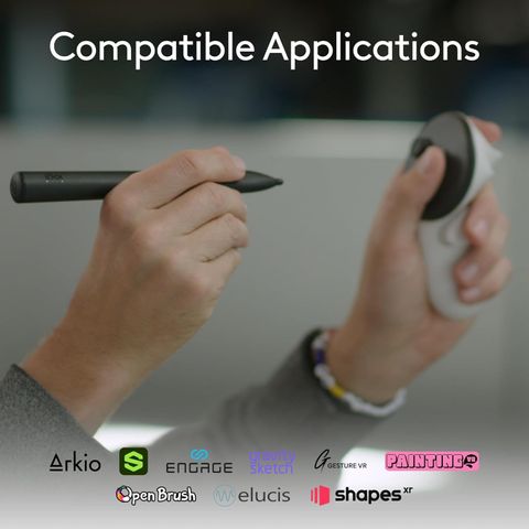 Logitech MX Ink Mixed-Reality (MR) Stylus with Charging Dock Combo ...