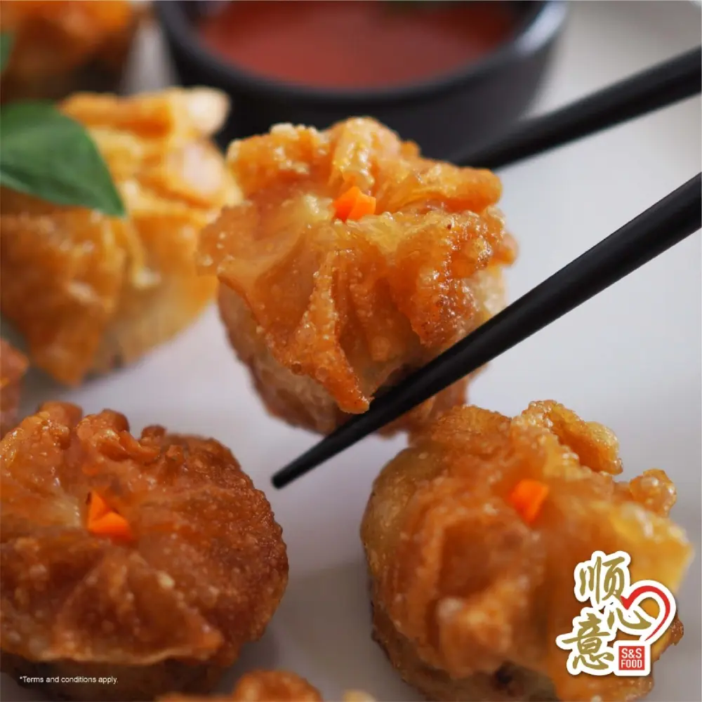 S&S Frozen Dim Sum Ginger and Spring Onions with Chicken Flower Style ...