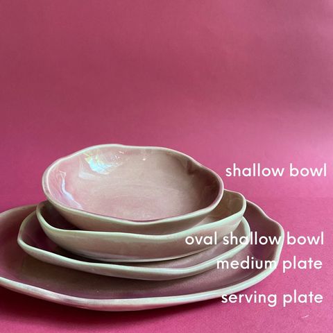 Medium Plate Pink – BendangStudio