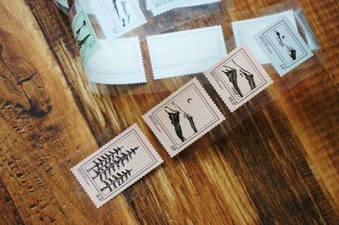 Forest Postmark Matte PET Masking Tape 森林郵票PET紙膠帶 – Lihaopaper