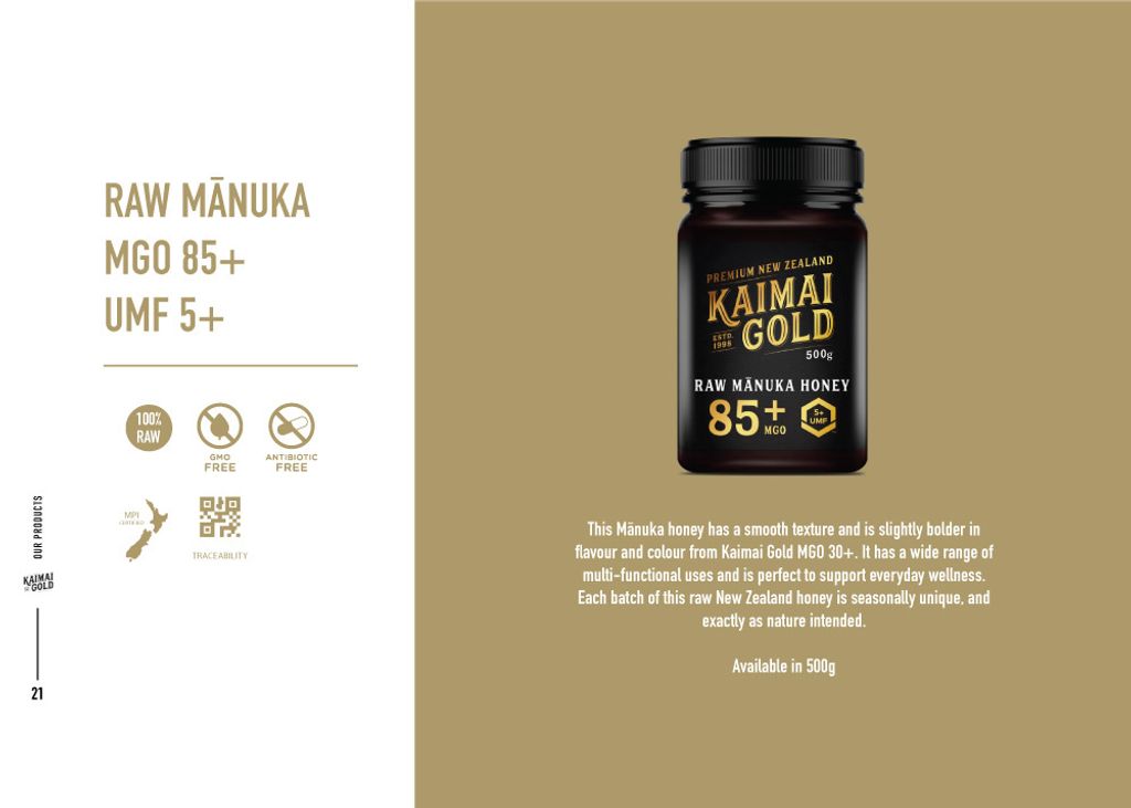 Kaimai Gold Manuka Honey UMF 5+500G – Tangherbal