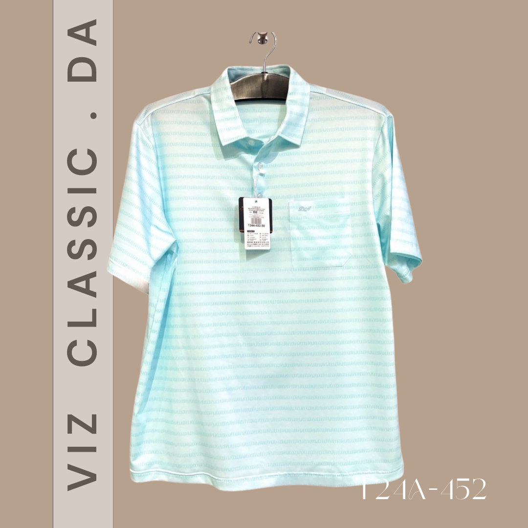 清新 細版橫條 蒂芬妮綠【短袖POLO衫】T24A-452 – VIZ CLASSIC 男性精品服飾
