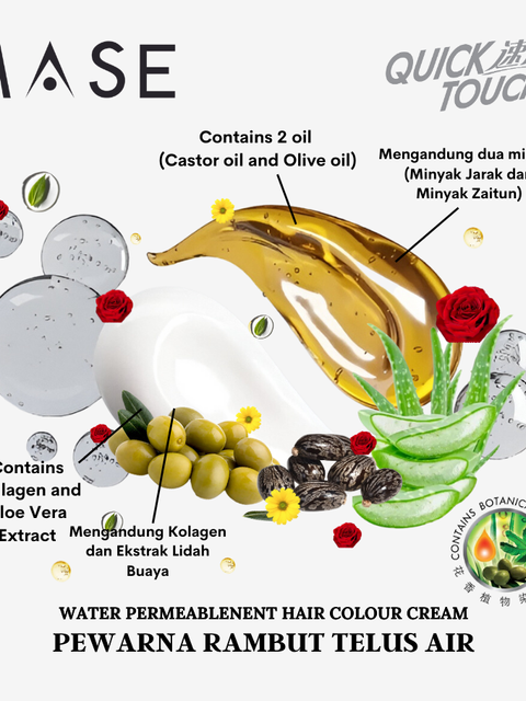 Quick Touch 1 Minute Hair Color 30 Natural Brown Instant Hair Colour ...