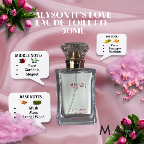 Female perfume Alyson It’s Love EDT (Eau De Toilette) 50ML – Mase ...