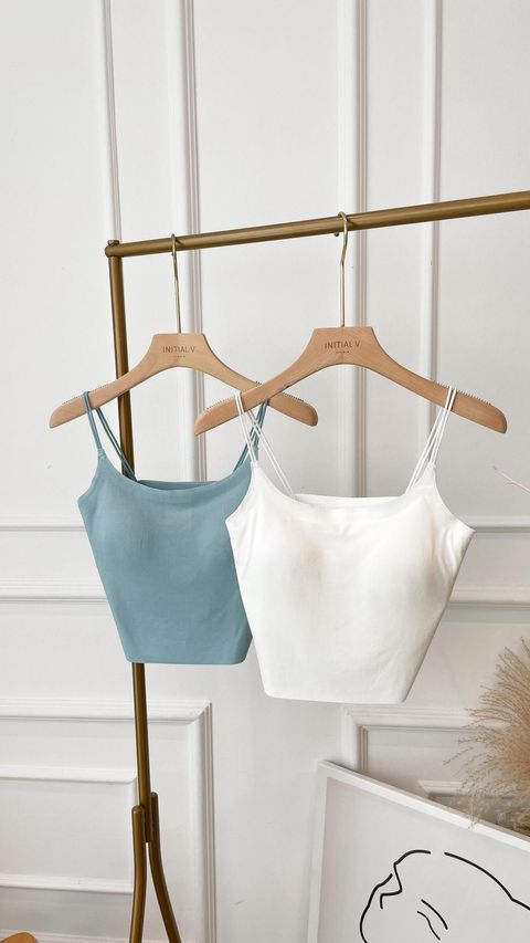 双肩带附胸垫内搭 Dual-Straps Padded Inner – INITIALV V STUDIO