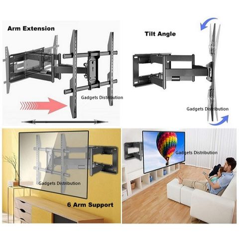 800mm NS-P800 50 - 120 inch Large Heavy Duty Double Arm Cantilever Tilt ...