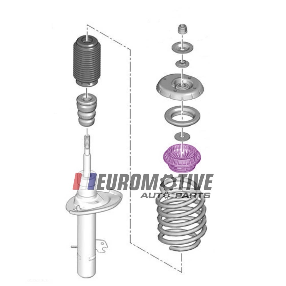 Front Absorber Spring Rest Cup Peugeot 208 2008 Citroen DS3 ...