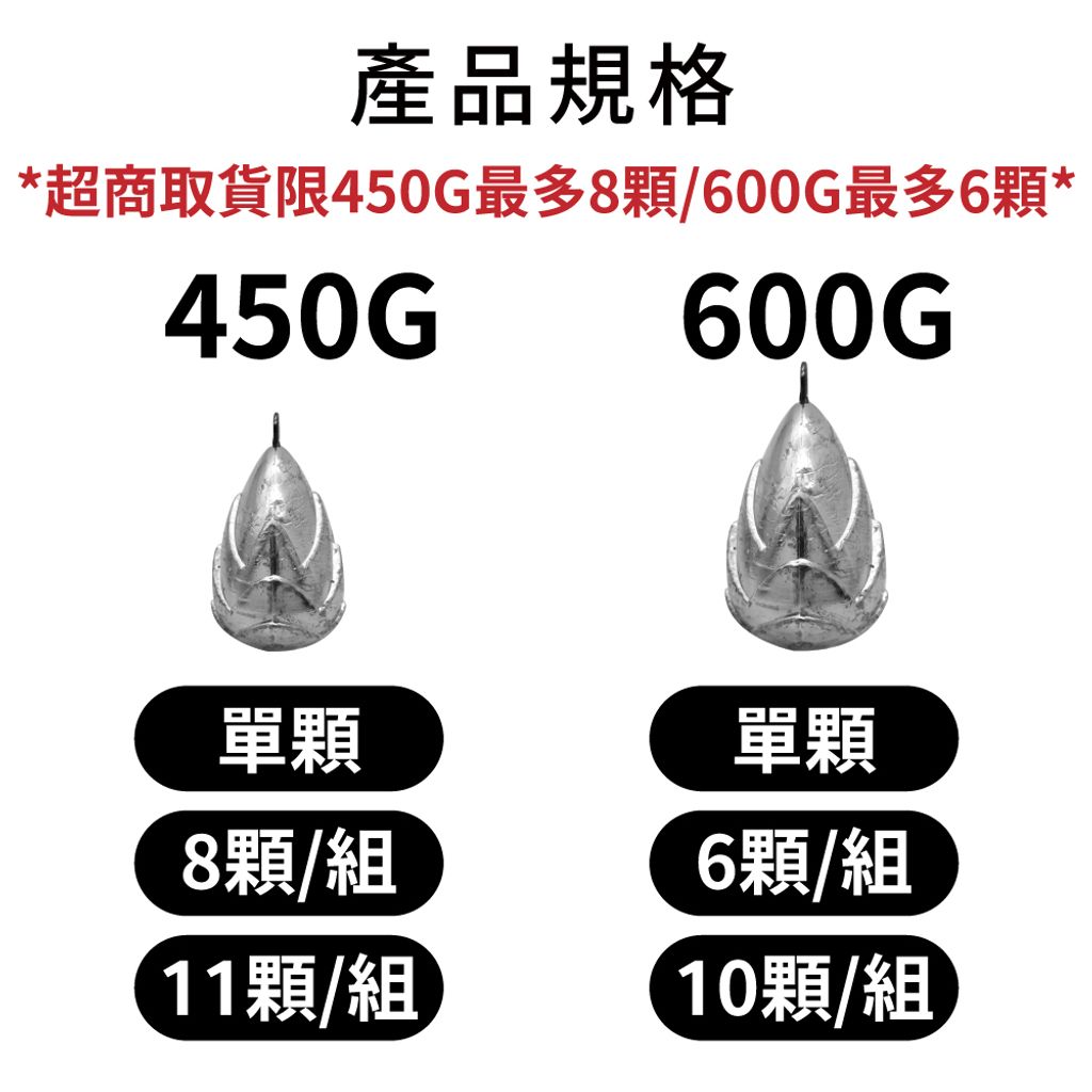 BEU07龍鎧敲底鉛-外掛式-450G/600G – 顫Shiver