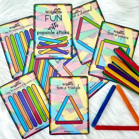 Fun with Popsicle Sticks – Kiddylearns 👧🏻👦🏻