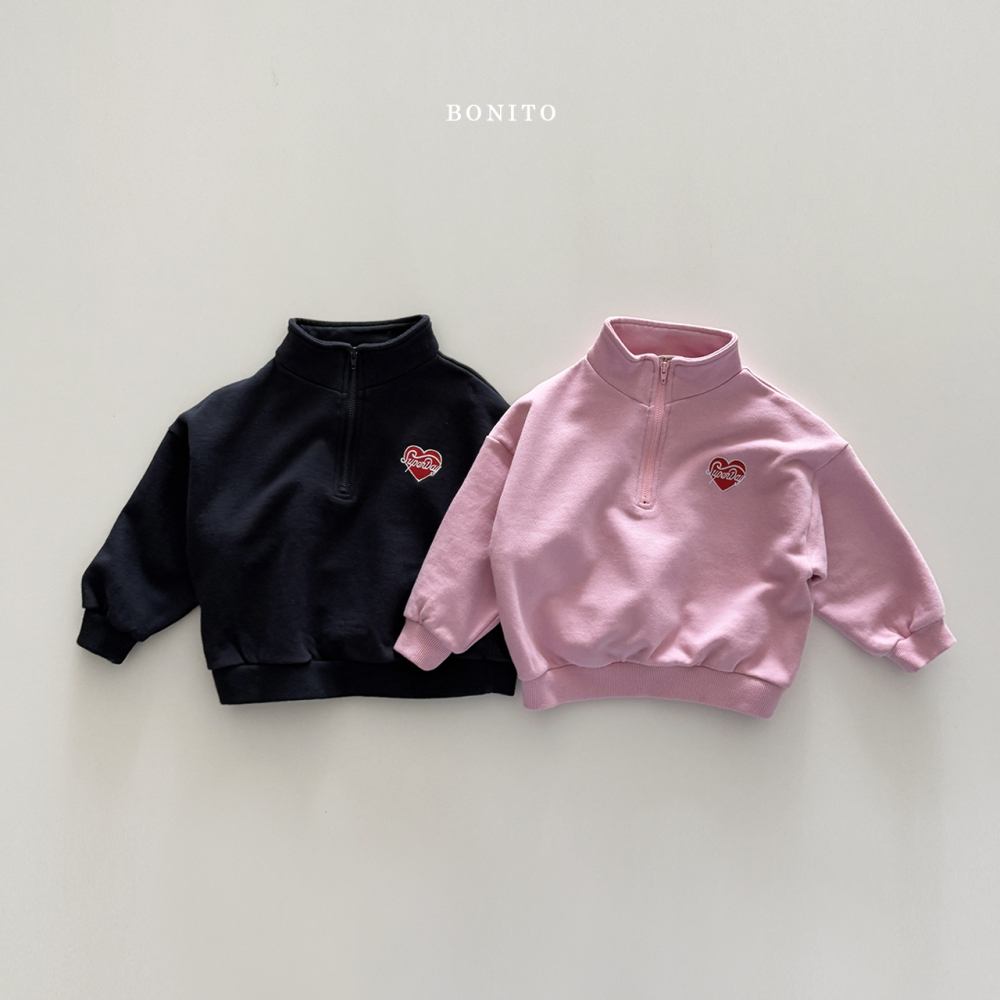 s/s Bonito 愛心拉鍊立領上衣 kids – DUODUO SELECT 童裝選物
