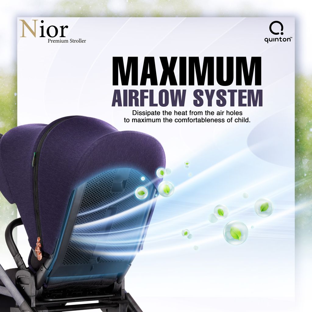 Quinton Nior Luxury Stroller Reversible 2-Way Facing Stroller – Aishah ...