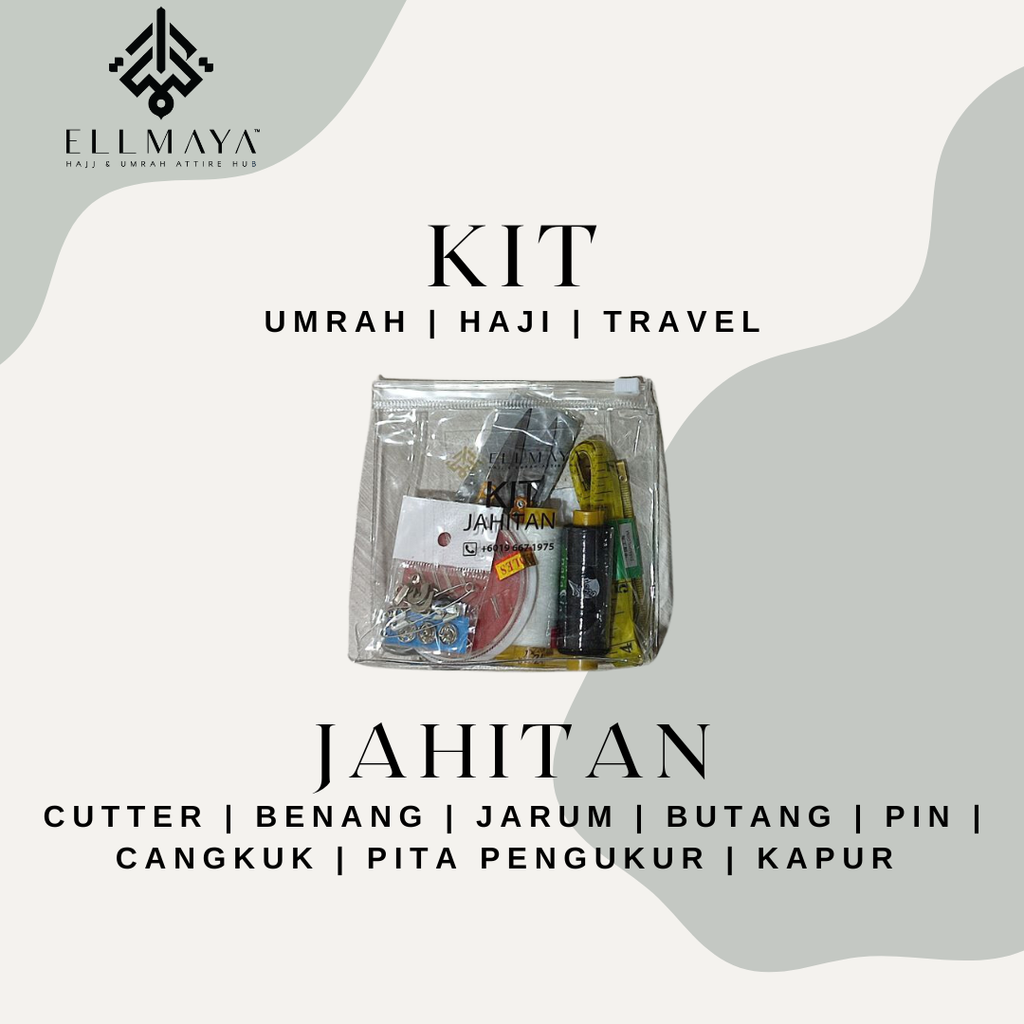 ELLMAYA: Kit Jahitan Travel Sewing Tool Kit – Butik Ellmaya -Hub ...