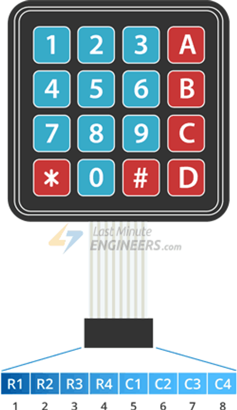 4X4 KEYPAD Module Arduino – MatGyver - DIY & Hobby Store Malaysia