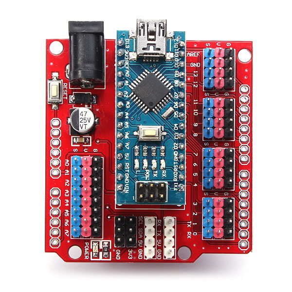 Arduino Nano Servo & Sensor I/O Expansion Shield V3.0 – MatGyver - DIY ... Arduino Nano Servo & Sensor I/O Expansion Shield V3.0 – MatGyver - DIY ...