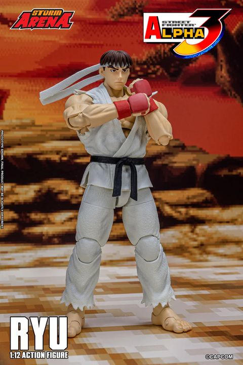 Street Fighter Alpha 3 Storm Arena Ryu 1/12 Scale Action Figure – Toys Player Hobby collections