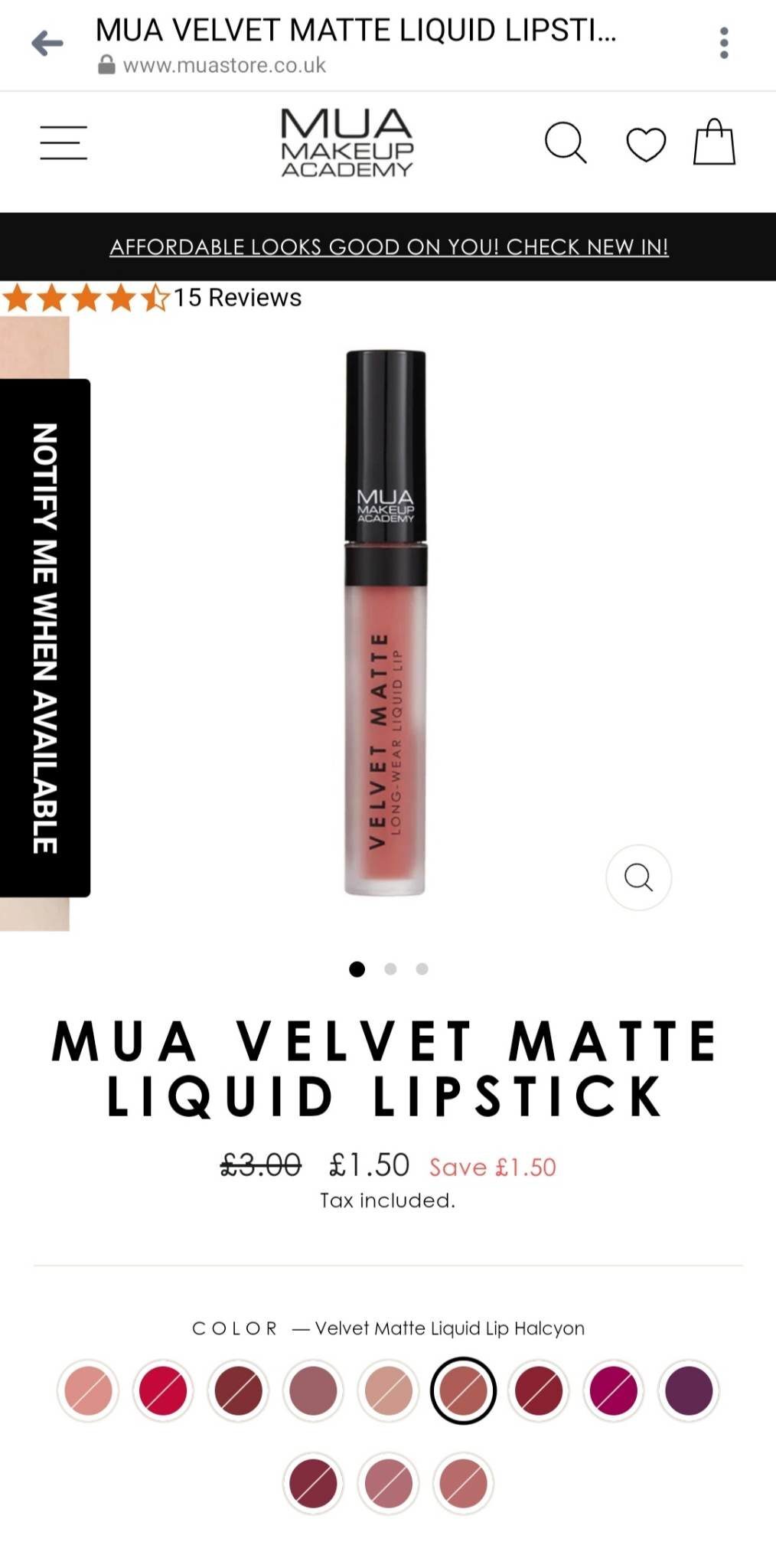 MUA Make Up Academy Velvet Matte Liquid Lip – Livelyhood Mall