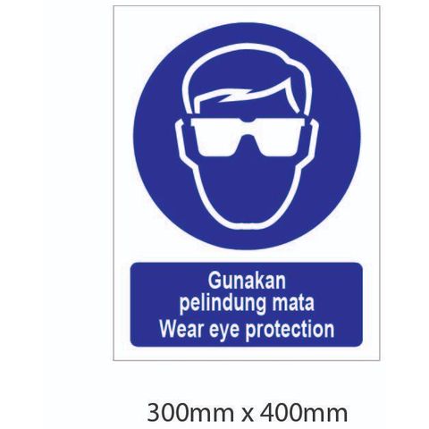 Mandatory sign, safety sign, papan tanda peraturan yang perlu dipatuhi ...