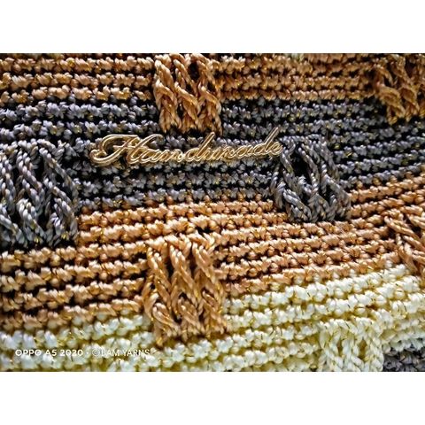 HANDMADE TAG METAL DIY BAG CROCHET KNITTING – Bam Yarns