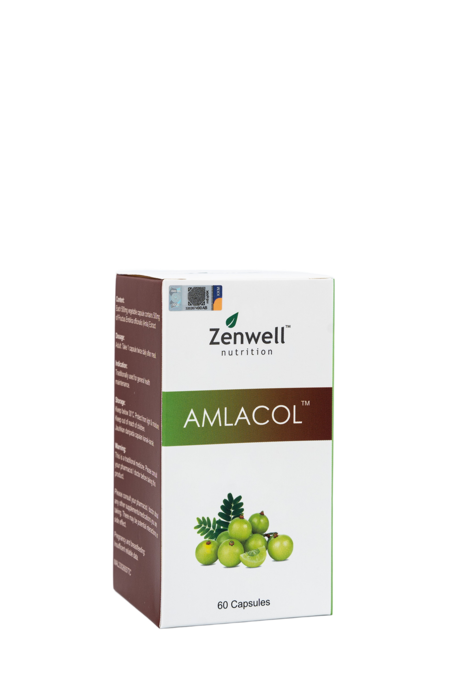 Zenwell® nutrition AMLACOL™ 500mg (60 Caps) – Manfort Laboratories