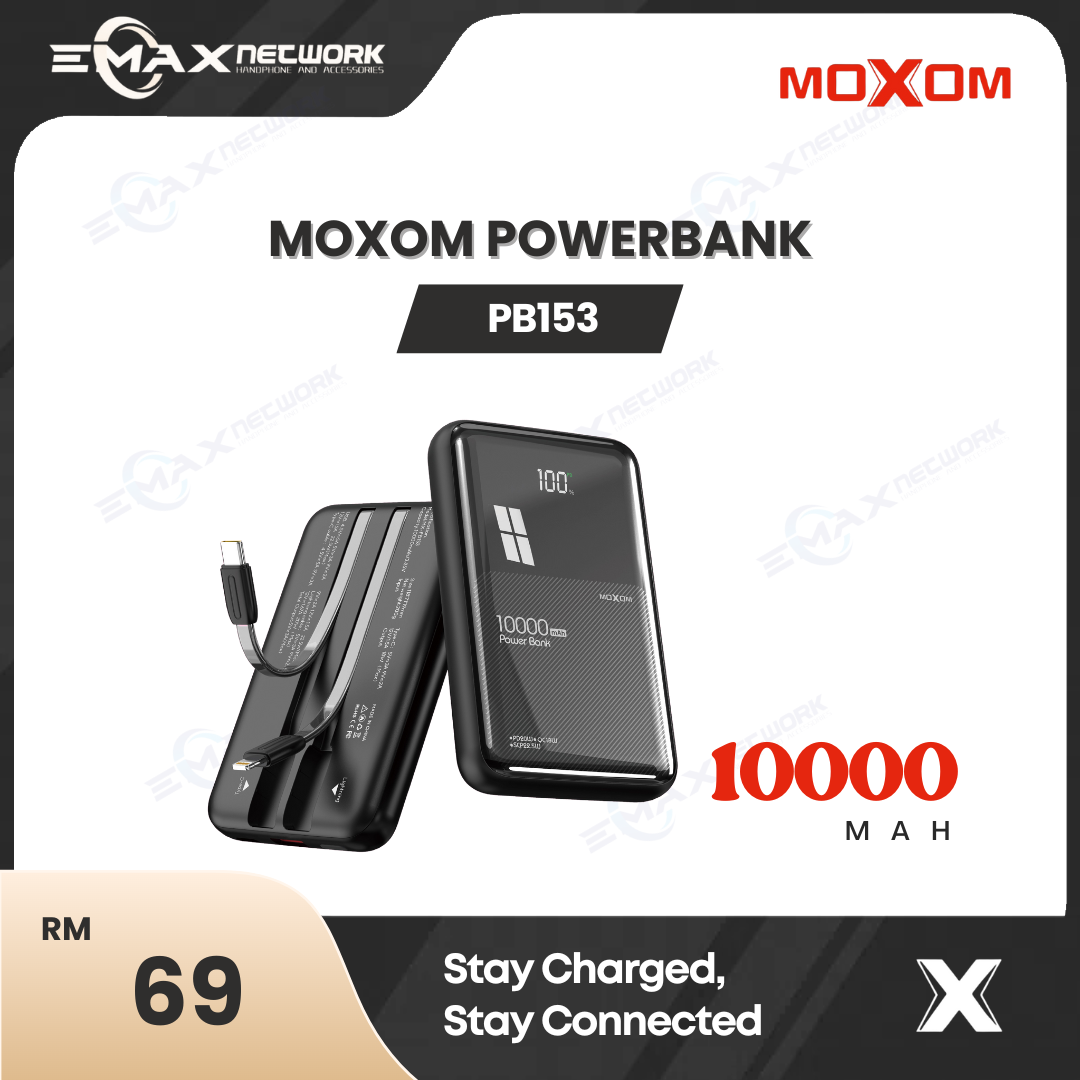 MOXOM POWERBANK PB153 – EMAX NETWORK SDN BHD