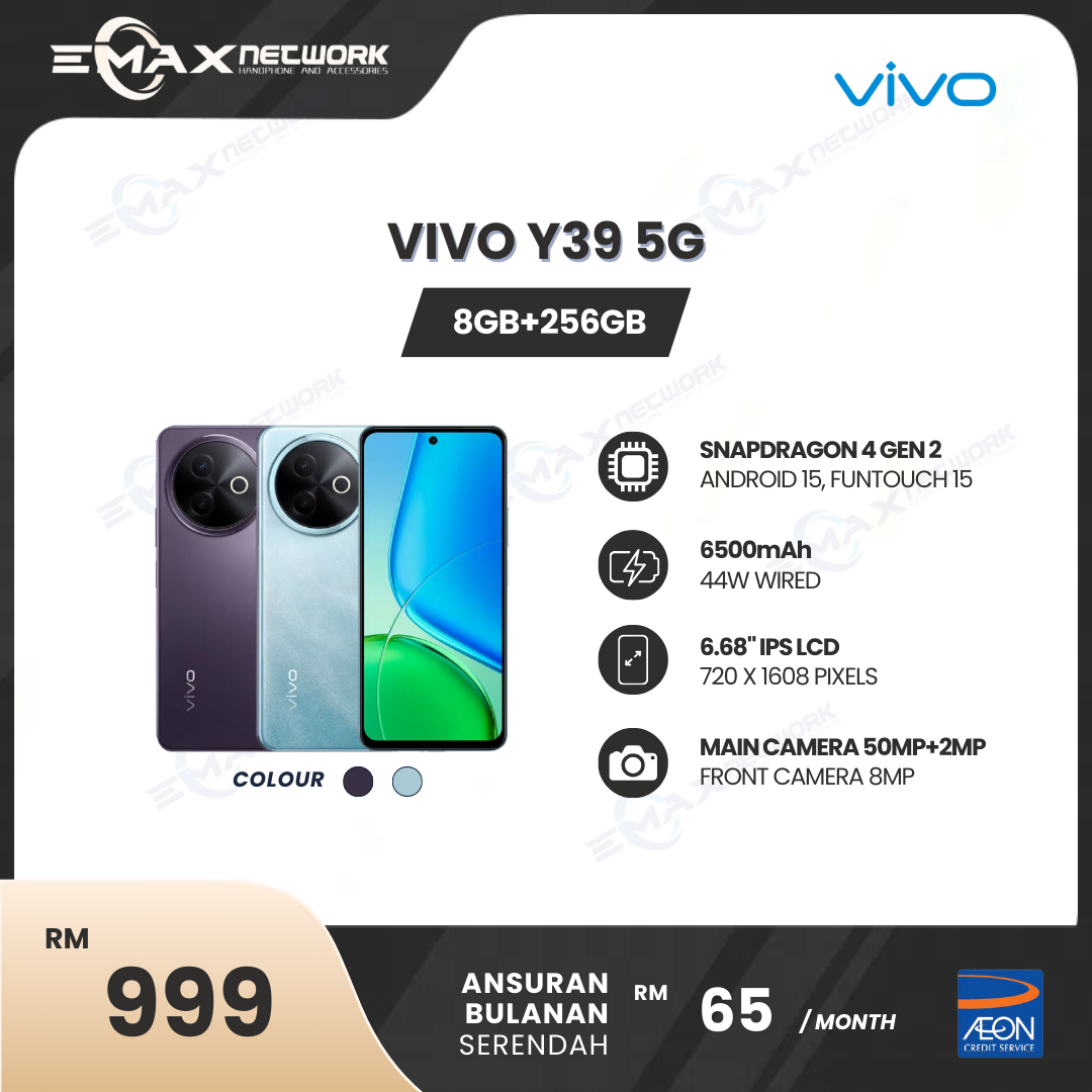 VIVO Y39 5G (8GB+256GB) – EMAX NETWORK SDN BHD