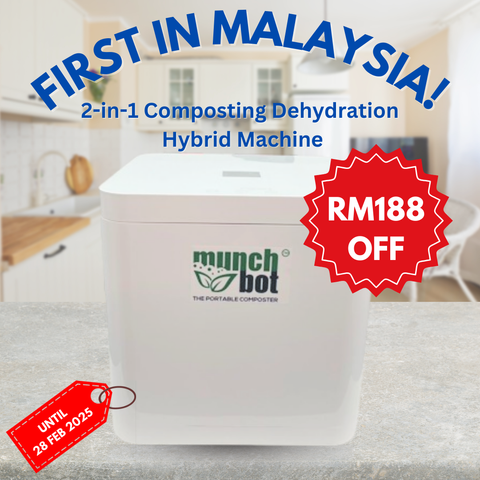 MunchBOT MB02 | Hybrid Food Waste Composter | 2kg per cycle | Process ...