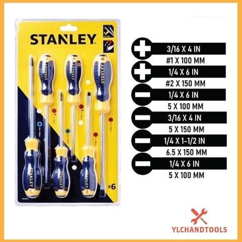 STANLEY STMT66672 SCREWDRIVER, 6PC CUSHION GRIP SET – SKL Hardware ...