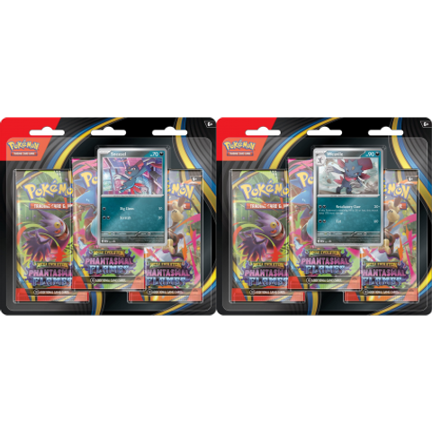 PTCG -ME02 Phantasmal Flames - 3-Pack Blister Set – SecretBase TCG