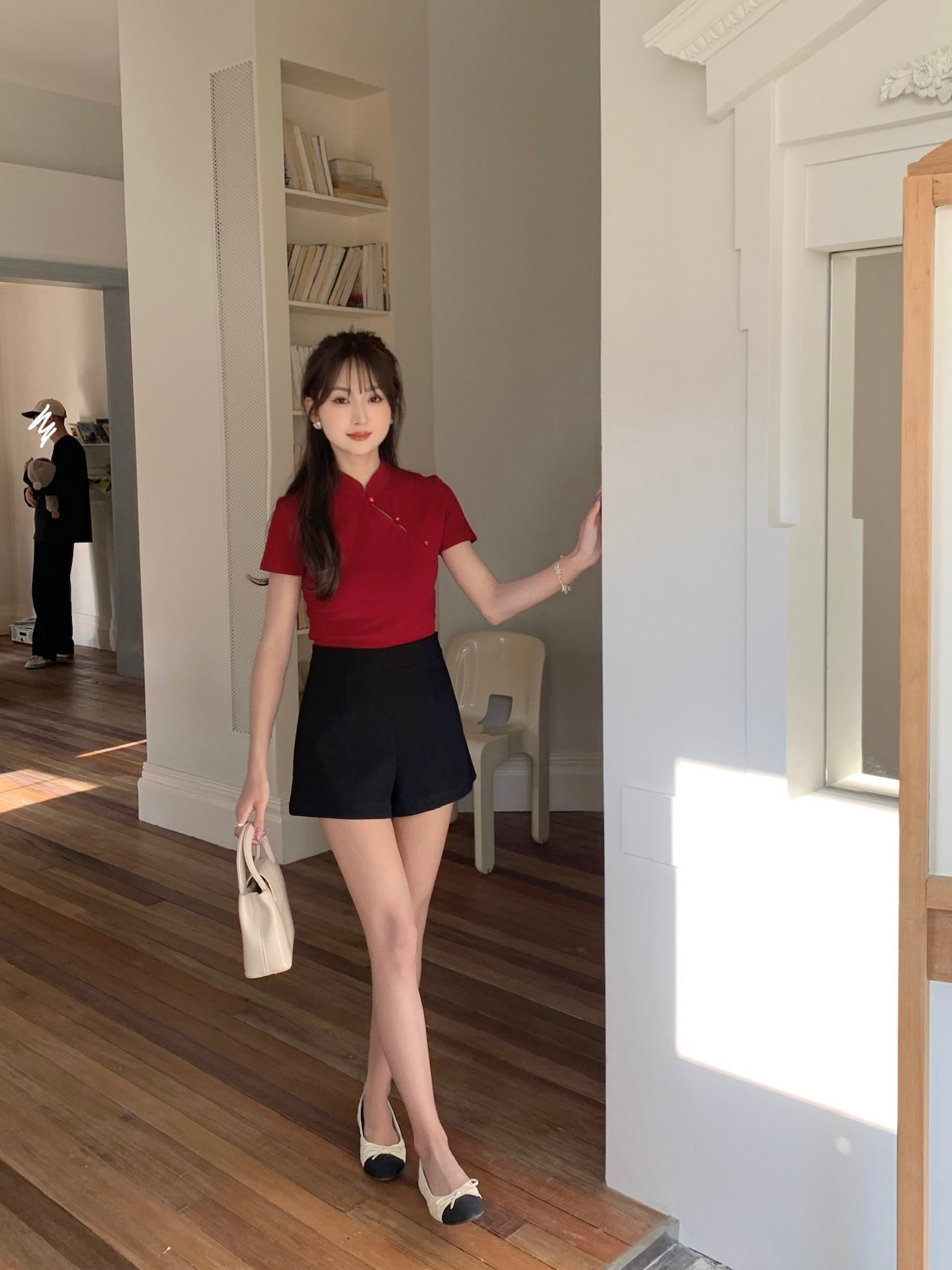 LUNA CHEONGSAM CROP TOP (MAROON) – YOOMI STUDIO