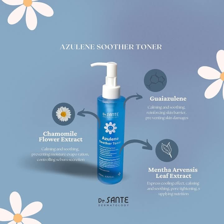 Azulene Soother Toner (200ml) – Dr.SANTE Malaysia
