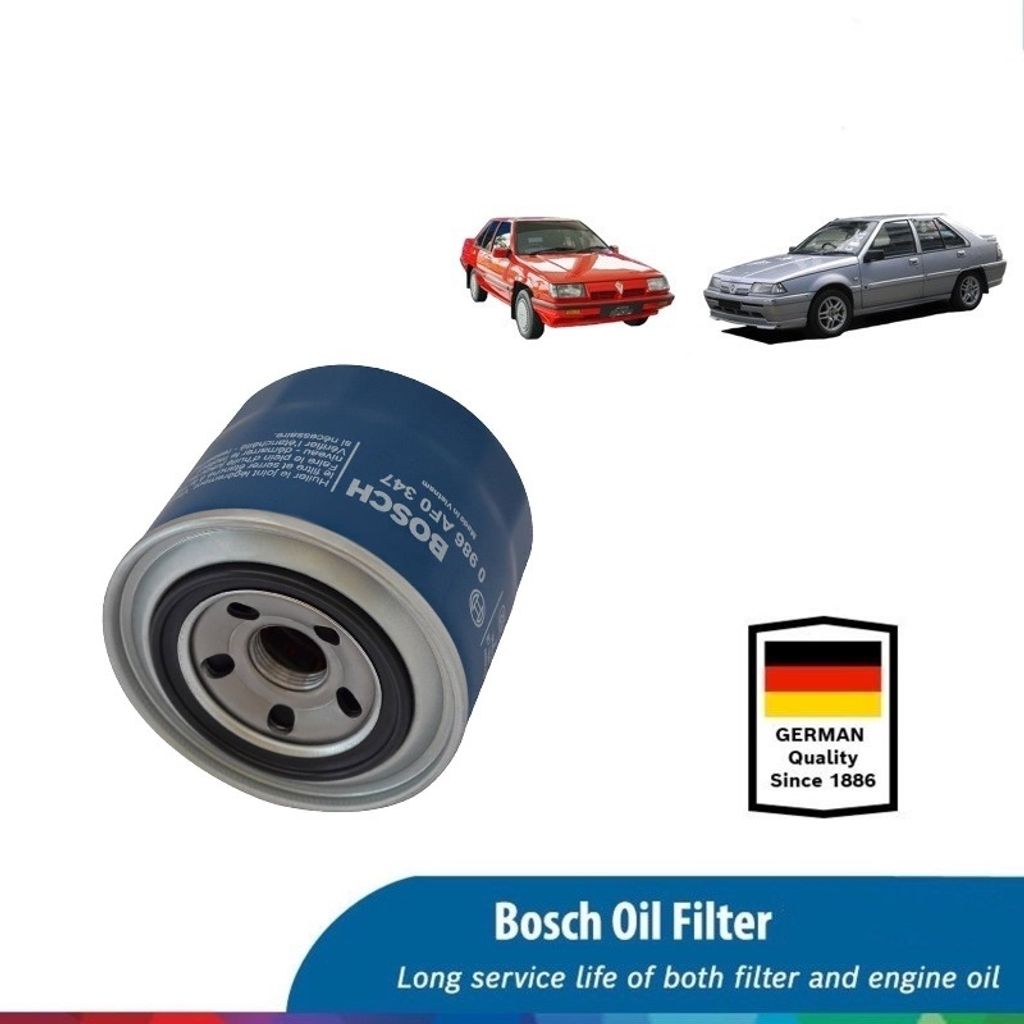 Mizu Bosch Big Type Proton Saga Oil Filter 0986AF0347 for Proton Saga ...