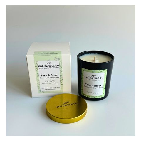 TAKE A BREAK - Botanical Gin & Aged Wood – CCC Candle Co