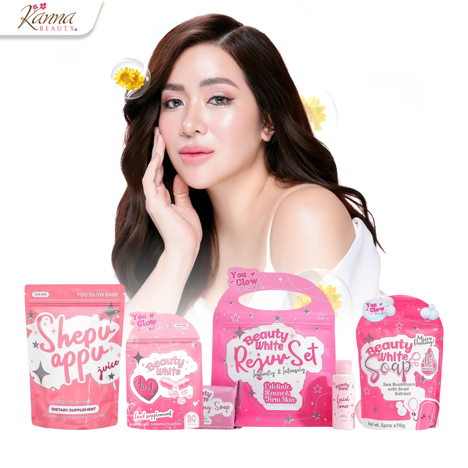 You Glow Babe YGB Beauty White Capsule Variations | Shepu Appu, Beauty ...